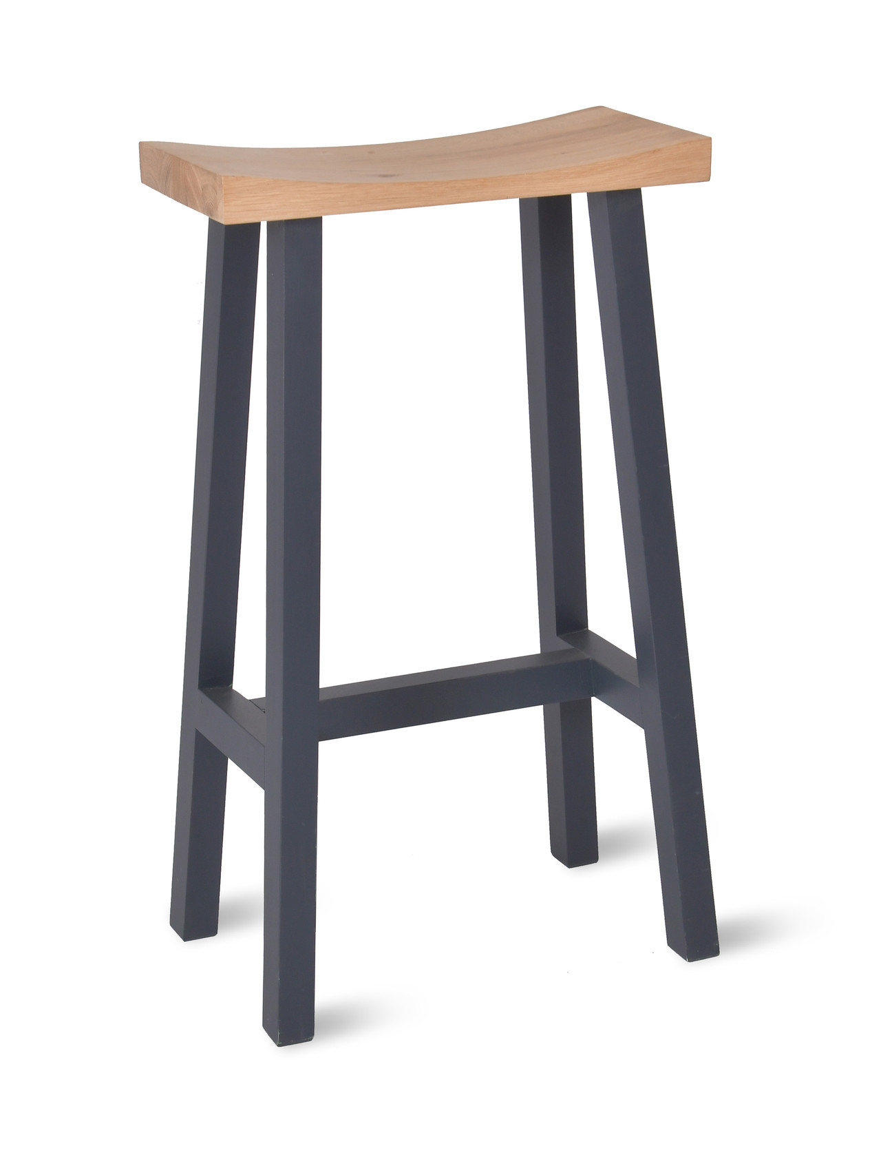Clockhouse Bar Stool Carbon & Natural | Garden Trading