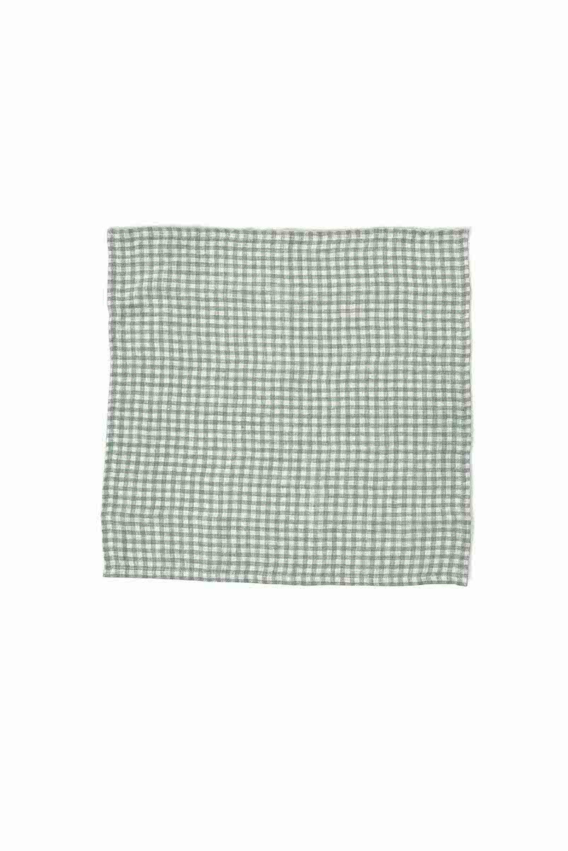 Oaksey Checked Napkins Set of 4 Rosemary | Garden Trading