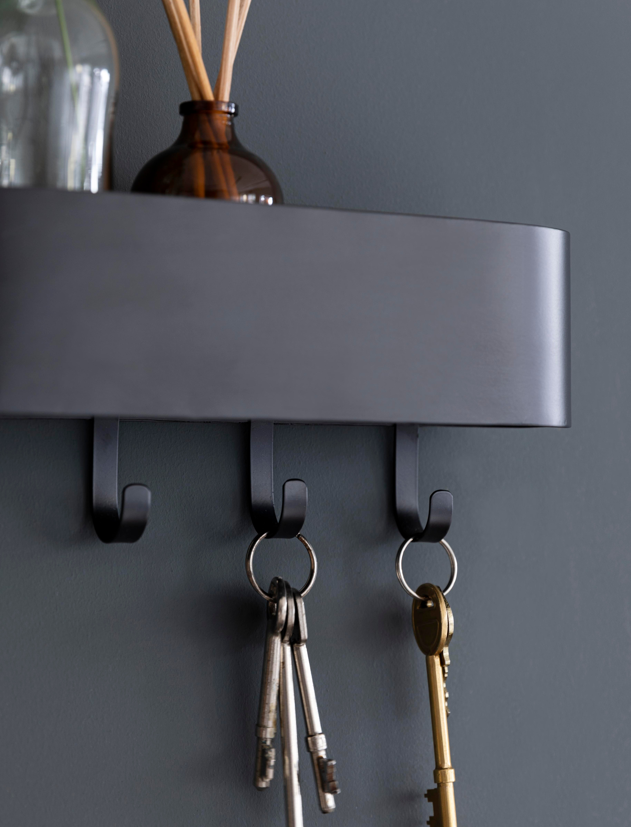 Abbotsbury Key Hook Carbon | Garden Trading