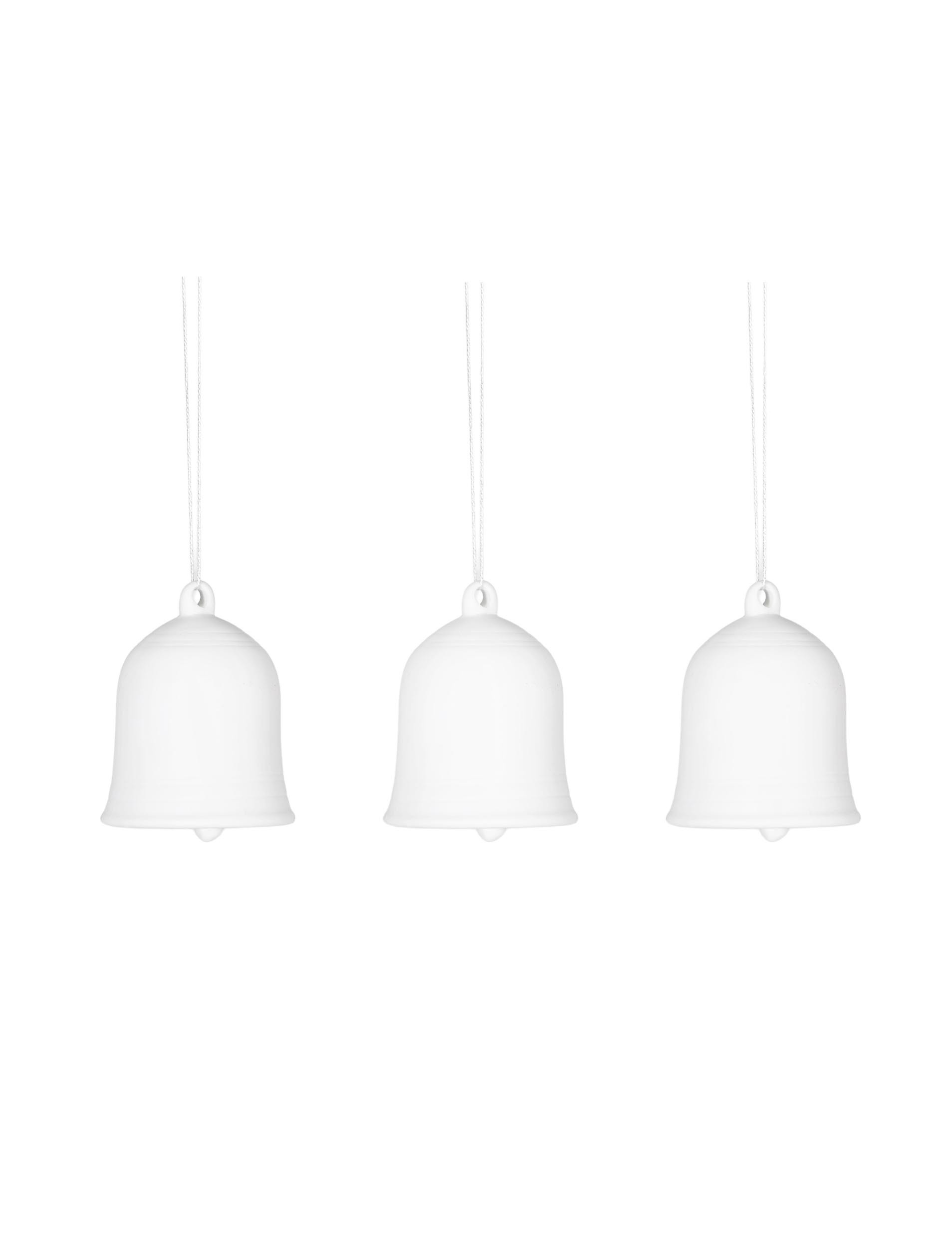 Airdrie Christmas Bells Set of 3 White | Garden Trading