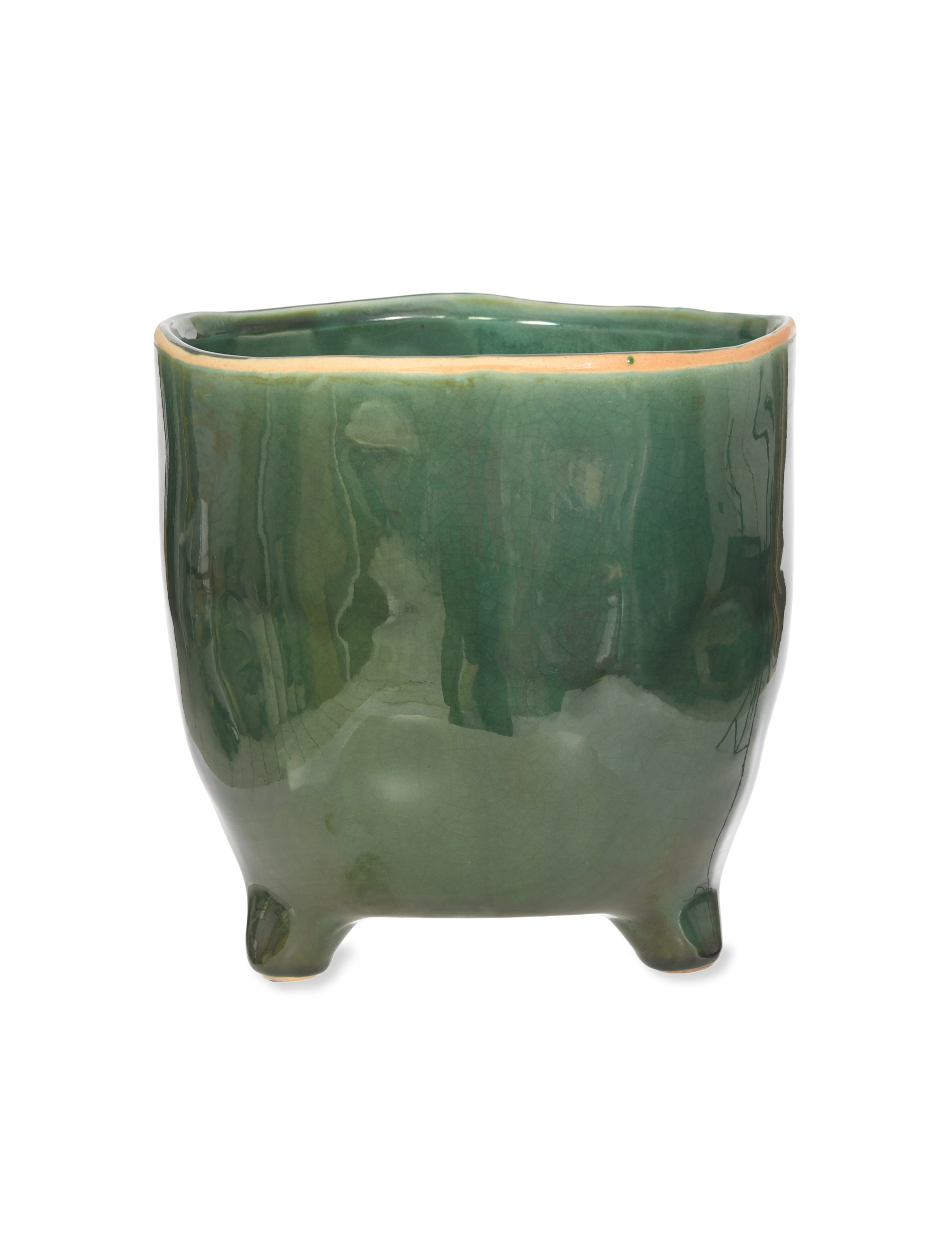 Positano Pot 20cm Forest Green | Garden Trading