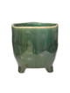 Positano Pot 20cm Forest Green | Garden Trading