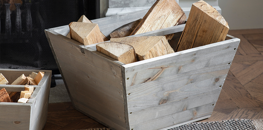 Log Storage | Baskets | Log Holders | Garden Trading