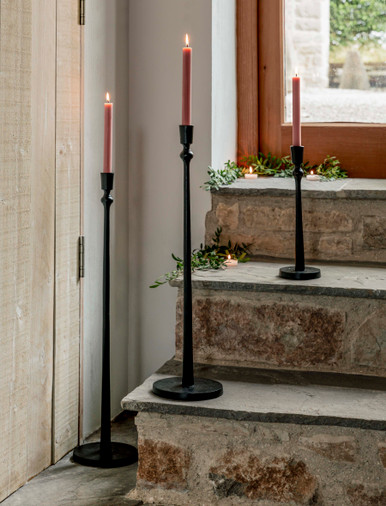 Westcott Candle Stick - Aluminium, Black, Large