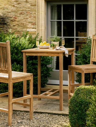 Grisdale Bar Table - Teak, Natural | Garden Trading