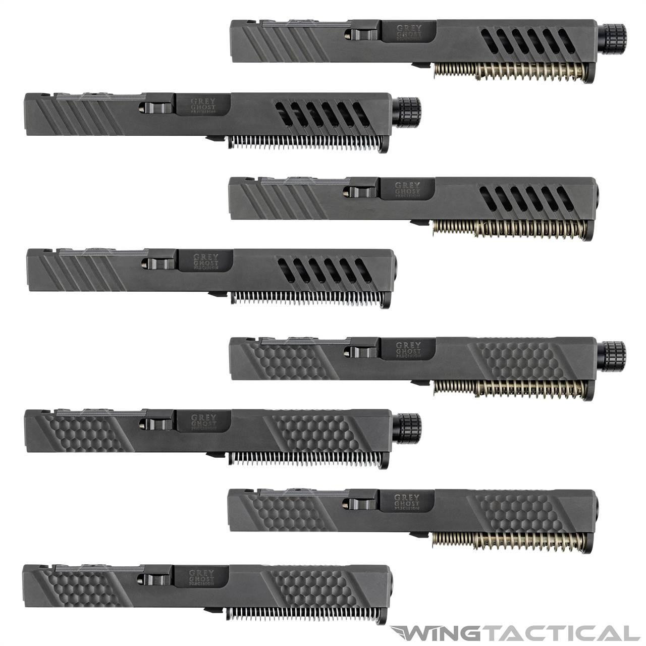 Grey Ghost Precision Slide with RMR Cut for Glock 17 | Wing Tactical