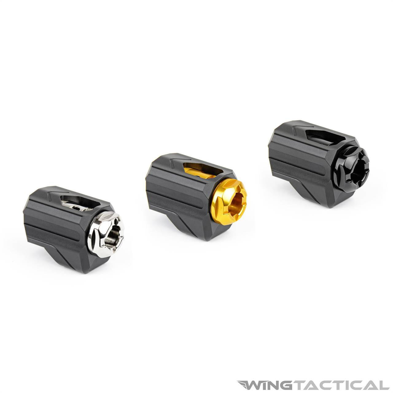 Tyrant CNC Uni-Comp Universal 9mm Pistol Compensator | Wing Tactical
