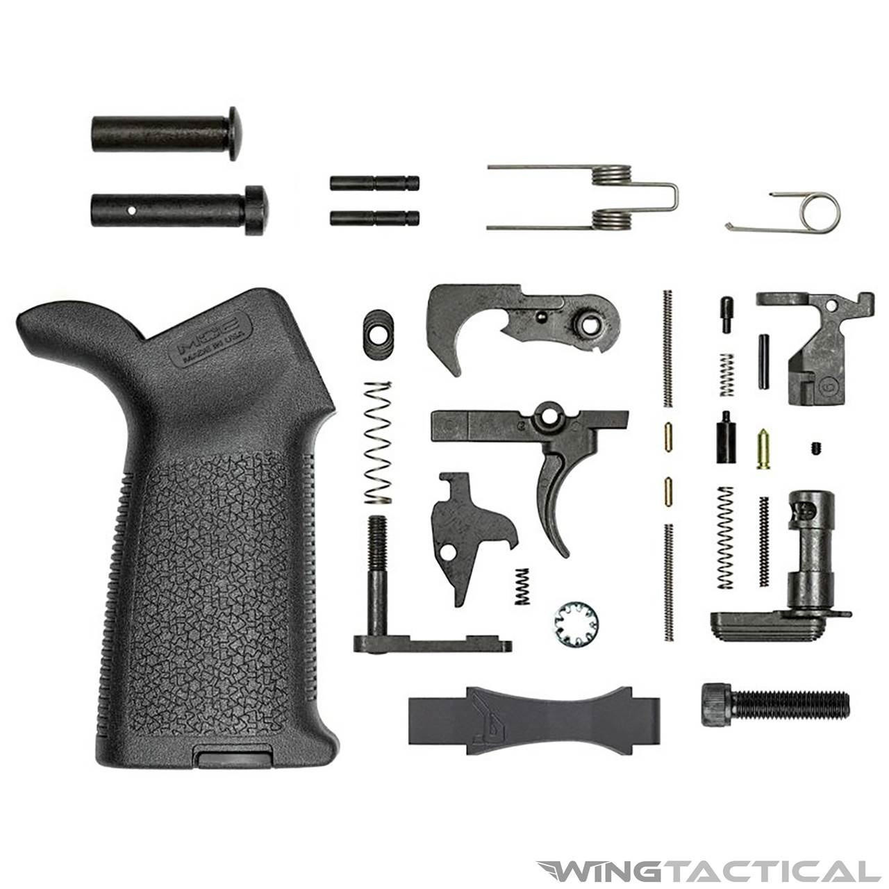 Aero Precision AR-15 Enhanced Lower Parts Kit with MOE Grip | Wing Tactical