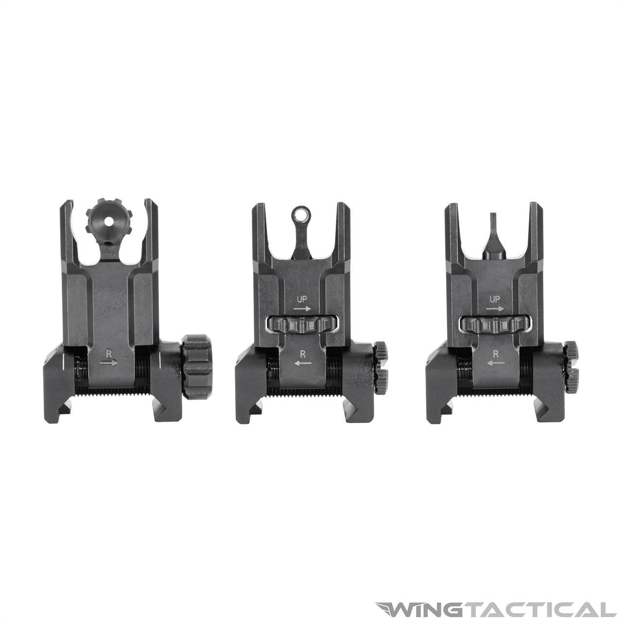 Ultradyne C2 Flip-Up Front and Rear Sight Combo | Wing Tactical