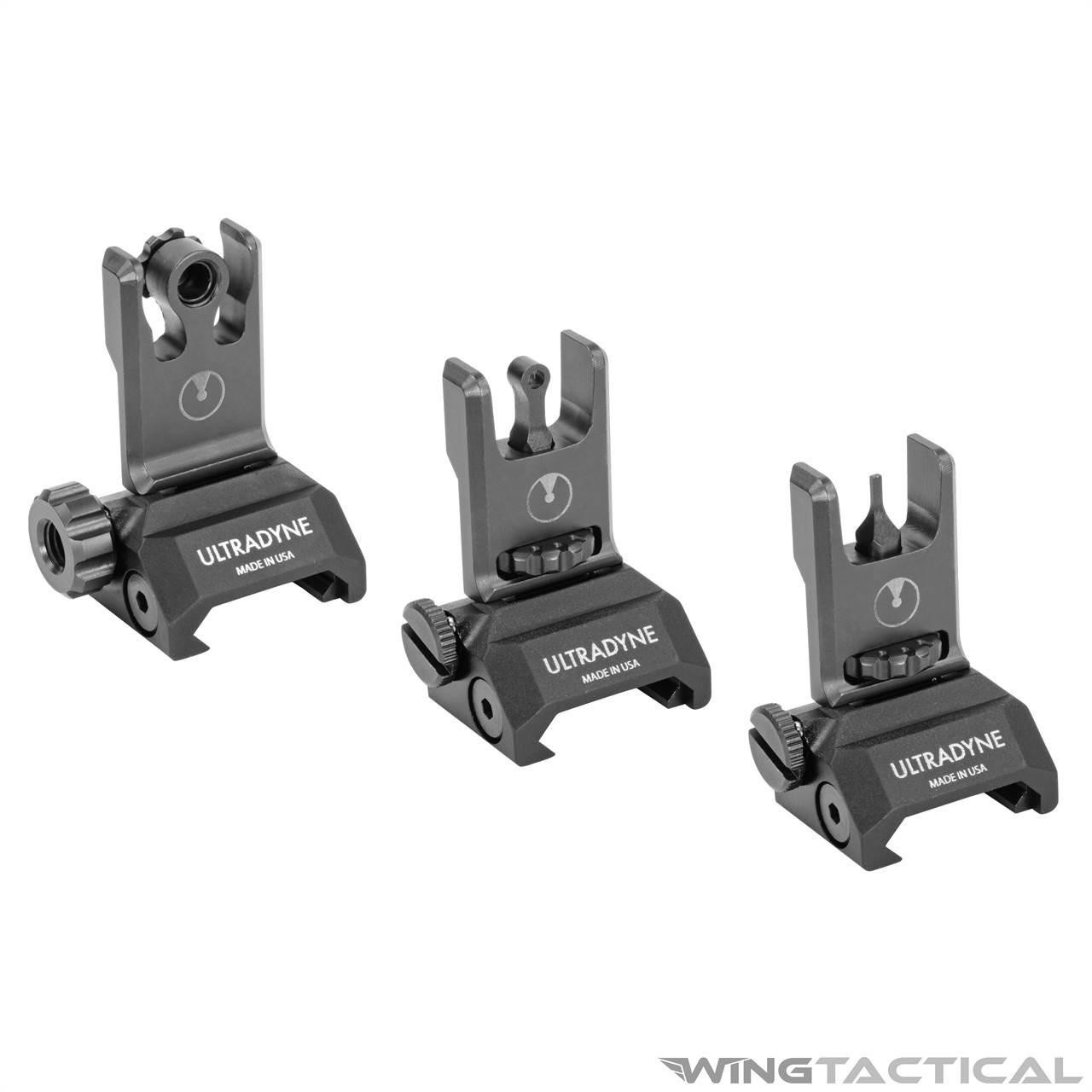 Ultradyne C2 Flip-Up Front and Rear Sight Combo | Wing Tactical