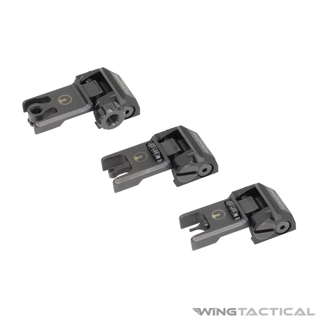 Ultradyne C2 Flip-Up Front and Rear Sight Combo | Wing Tactical