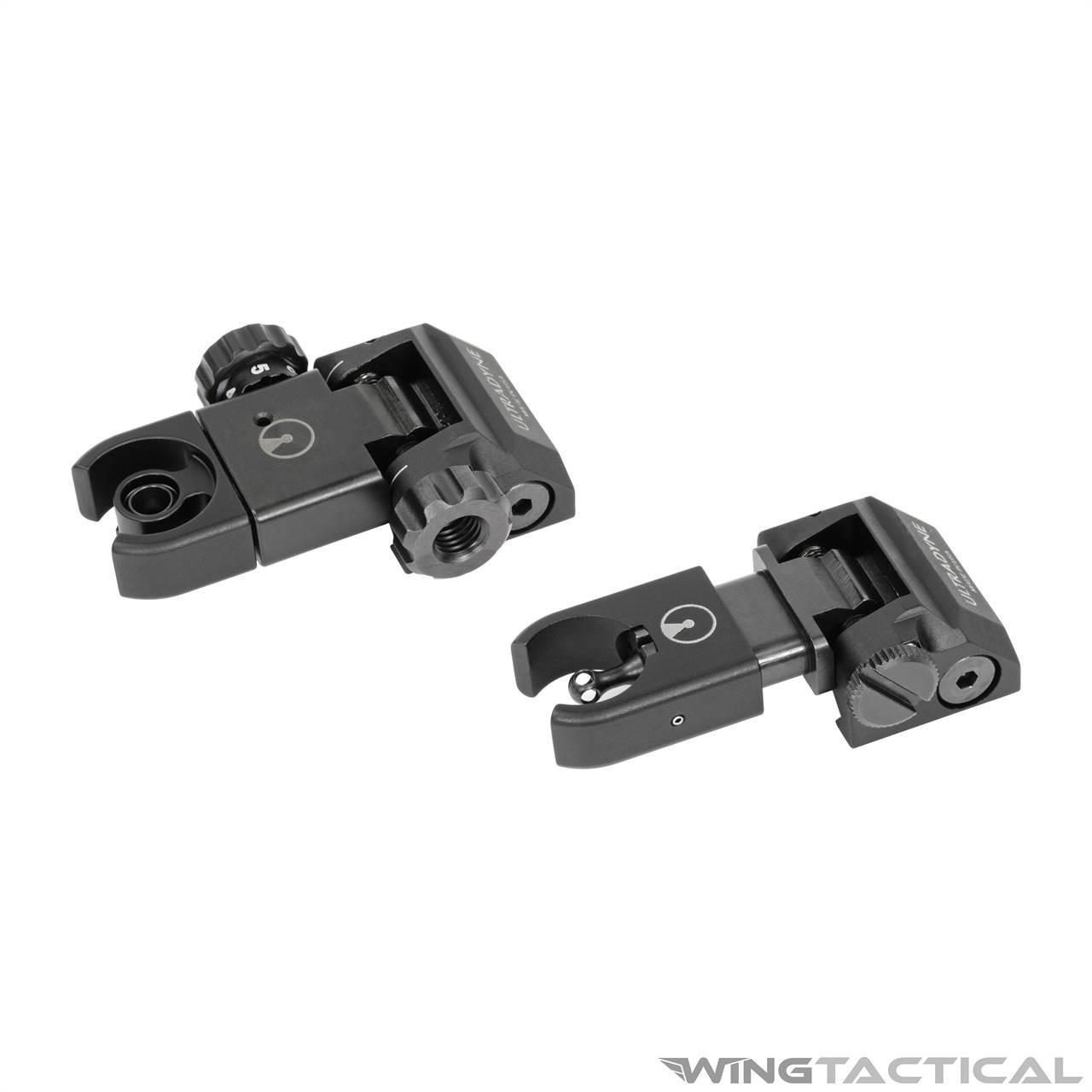 Ultradyne C4 Flip-Up Front and Rear Sights | Wing Tactical