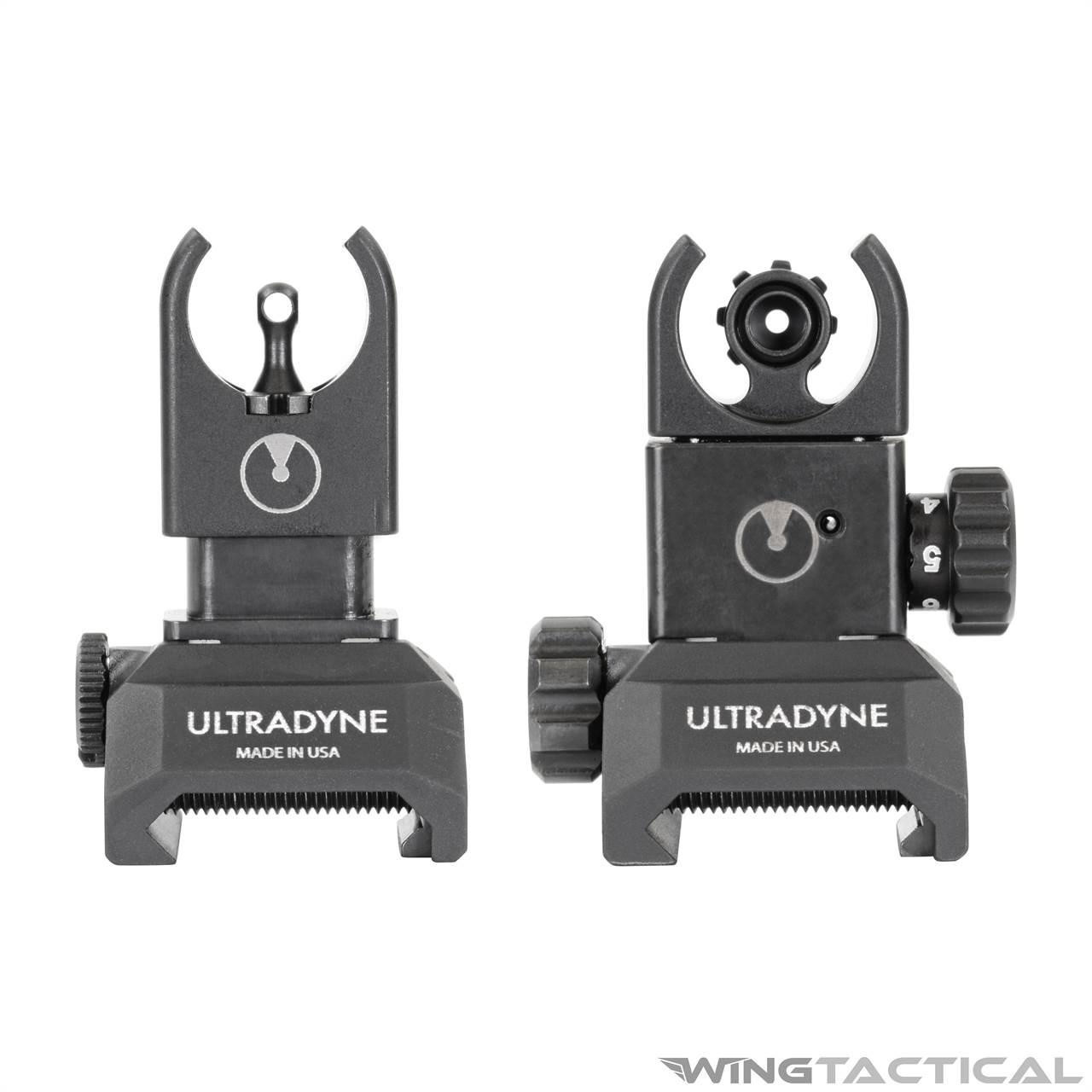 Ultradyne C4 Flip-Up Front and Rear Sights | Wing Tactical