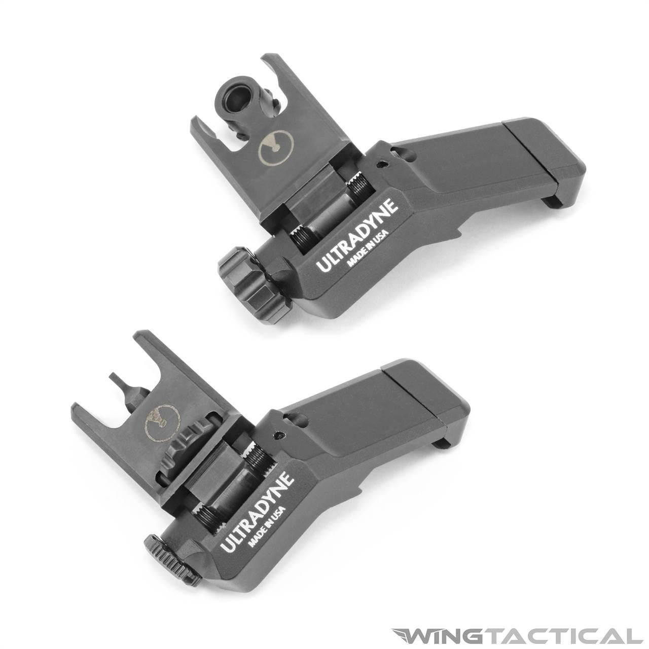 Ultradyne C2 Folding Front and Rear Offset Sight Combo | Wing Tactical