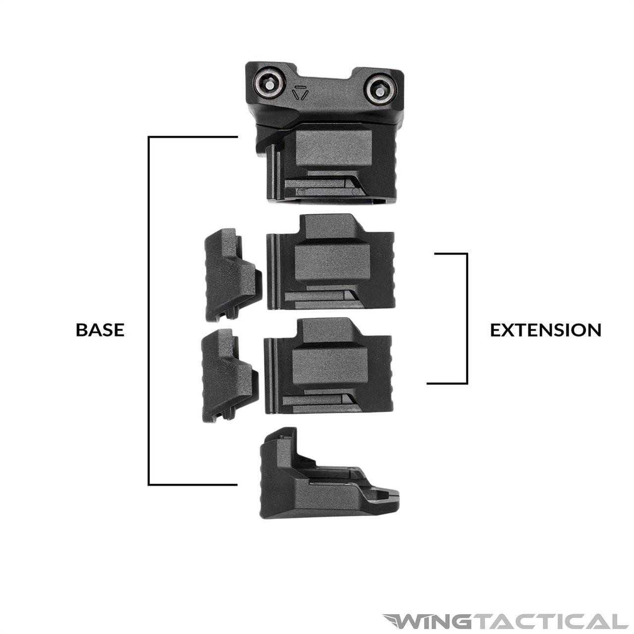 Strike Industries Picatinny Stacked Angled Grip w/ Cable Management System
