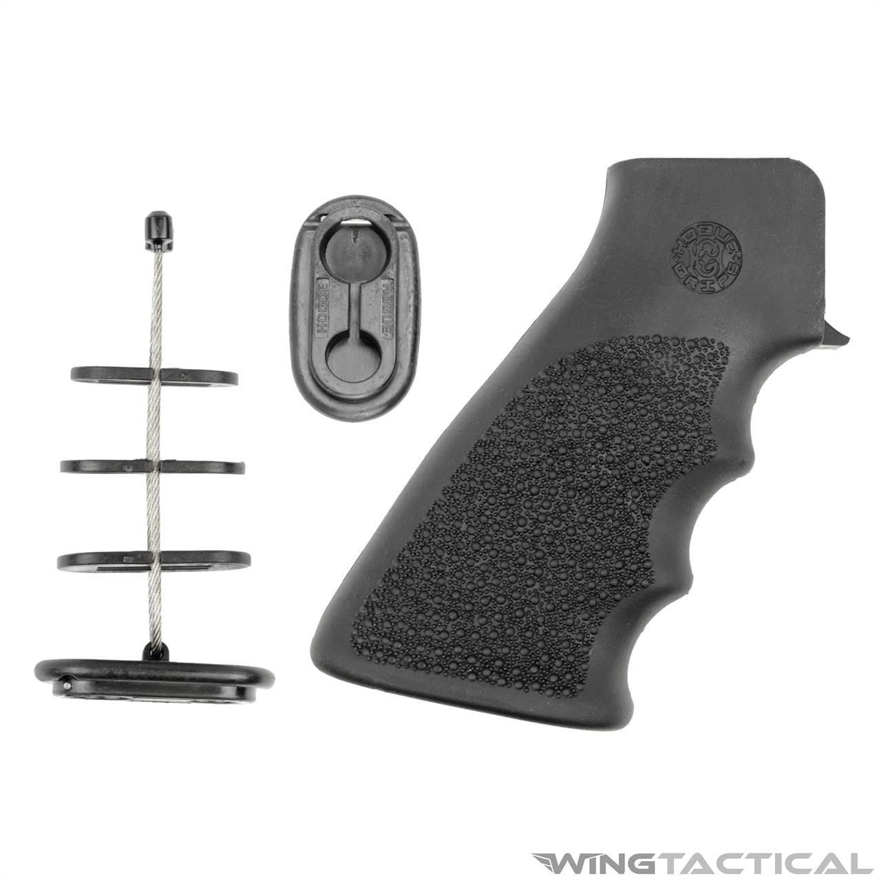 Hogue AR-15 Rubber Grip w/ Cargo Management System Storage | Wing Tactical