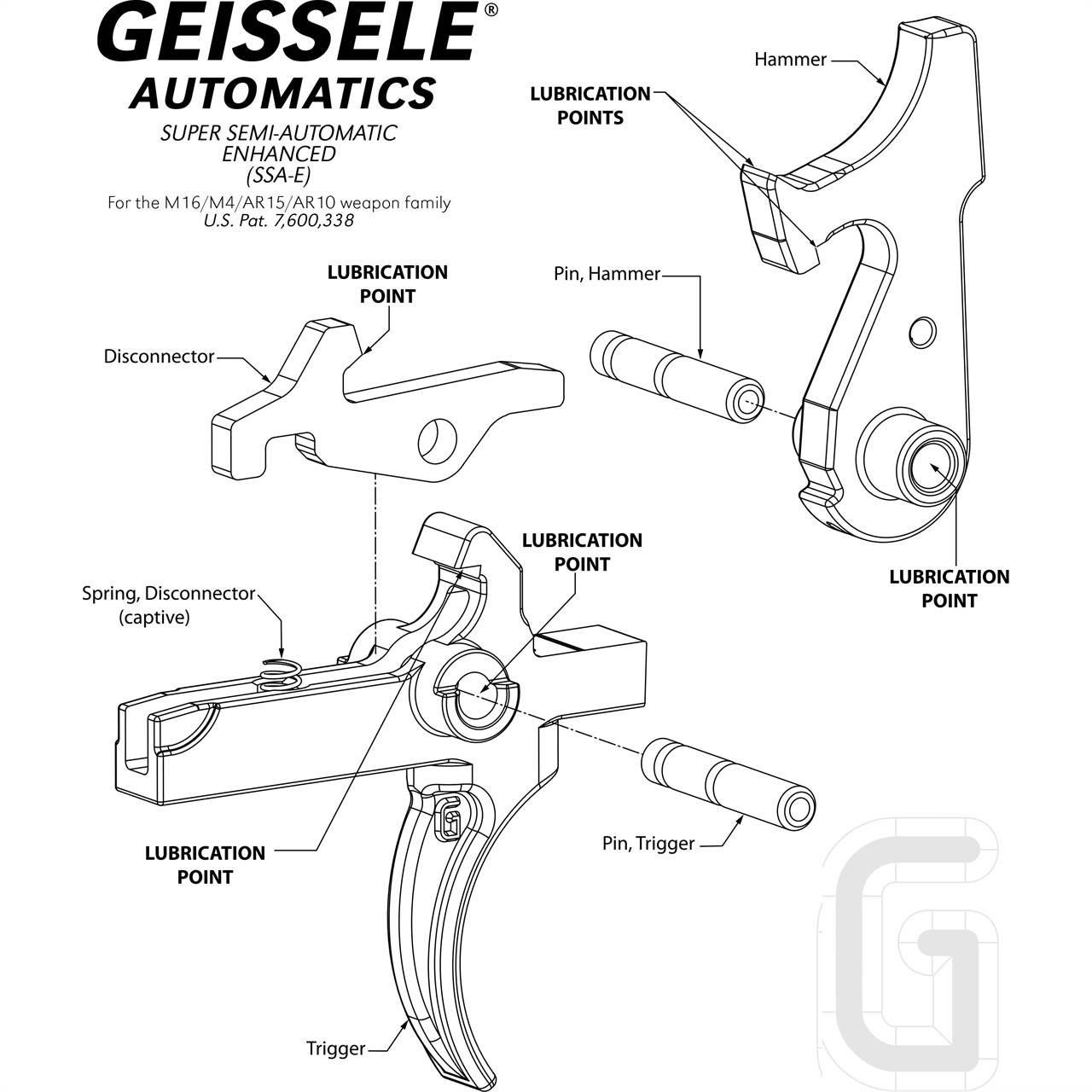 Geissele SSA-E Trigger (Super Semi-Automatic Enhanced Trigger) | Wing ...