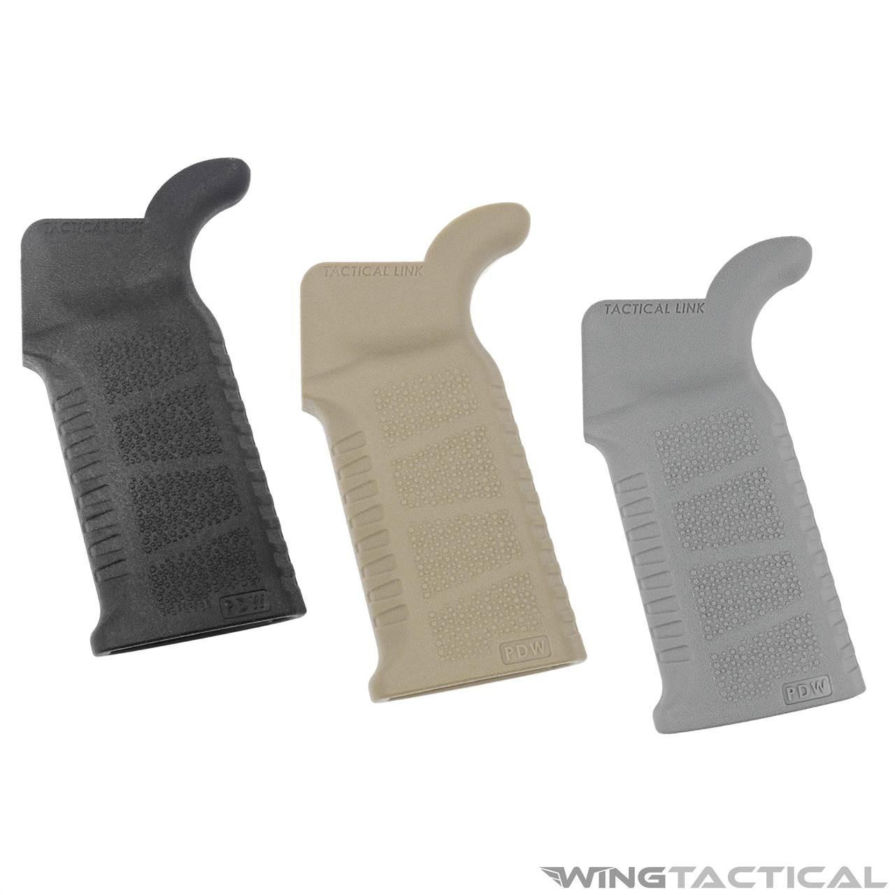 Tactical Link PDW AR-15 Pistol Grip (Aggressive PSP Texture) | Wing ...