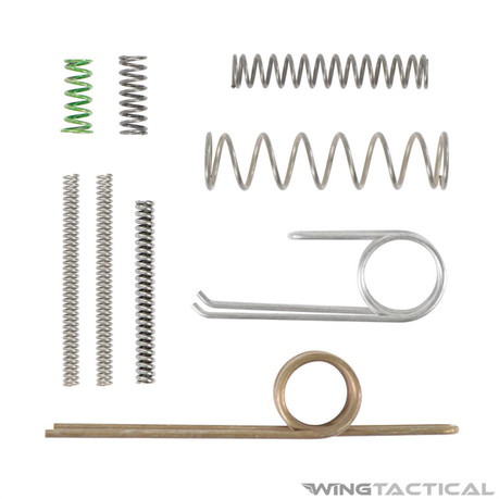 Ergo 9 Piece AR Lower Receiver Spring Kit | Wing Tactical