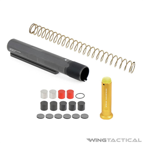 Strike Industries Black AR-15 Buffer Tube Kit with Adjustable Buffer