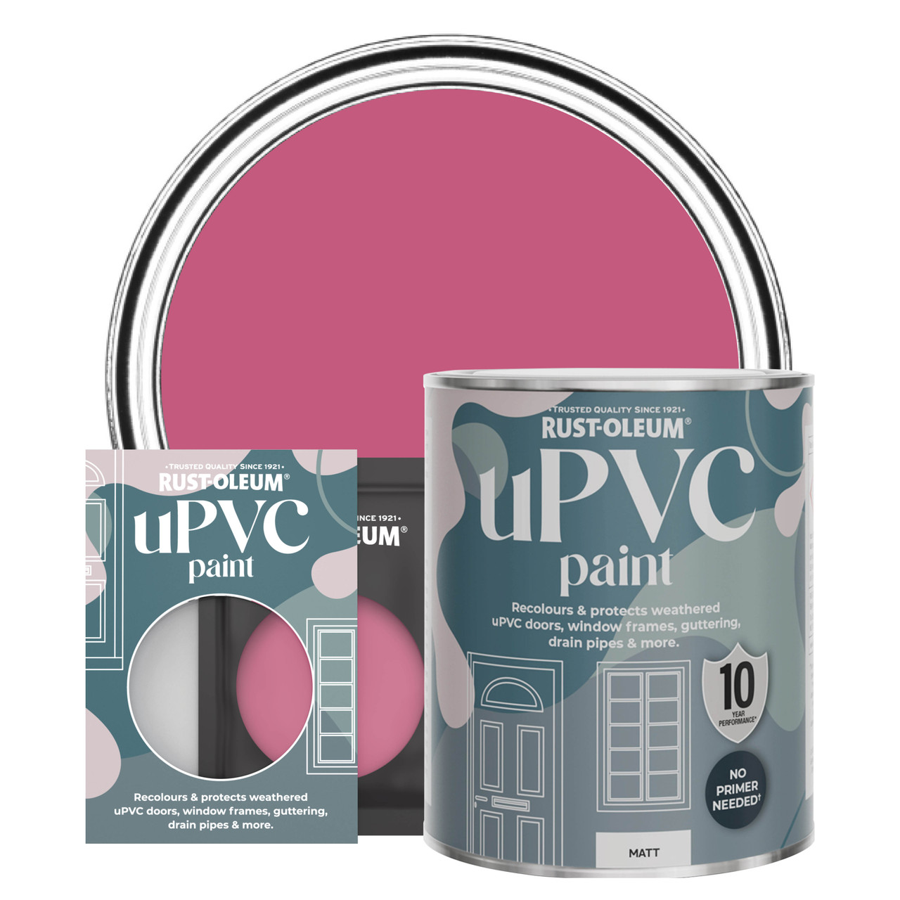 Raspberry Ripple uPVC Satin Paint - Satin Pink Finish | Rust-Oleum