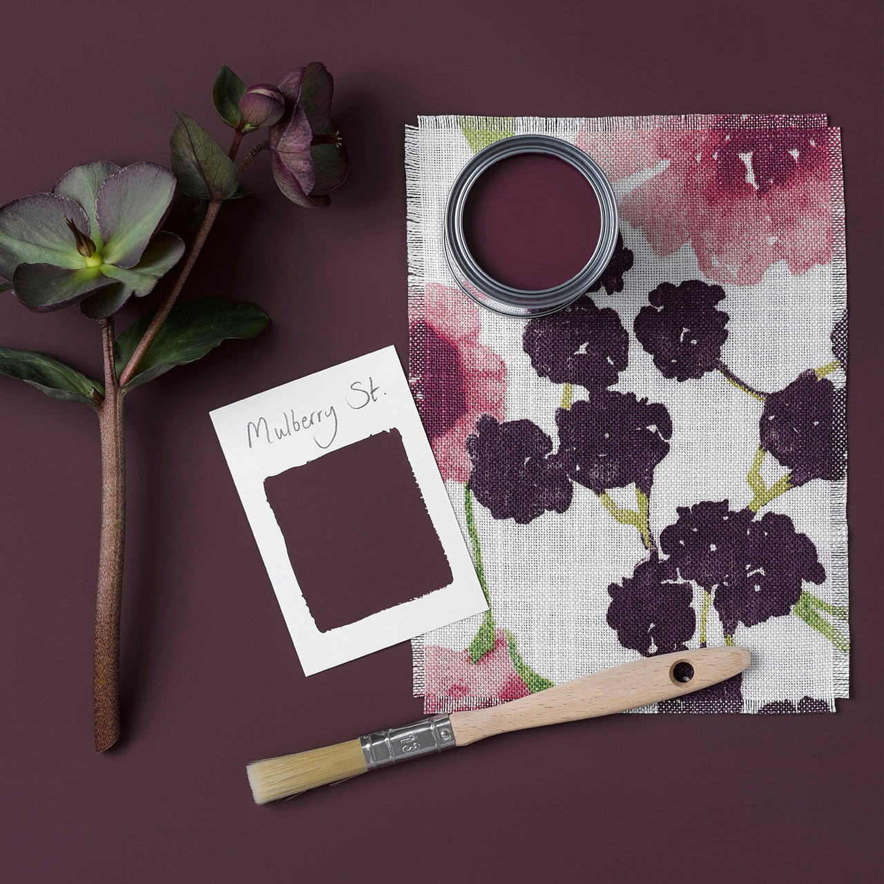 Mulberry Street Kitchen Cupboard Paint - Matt Purple Finish