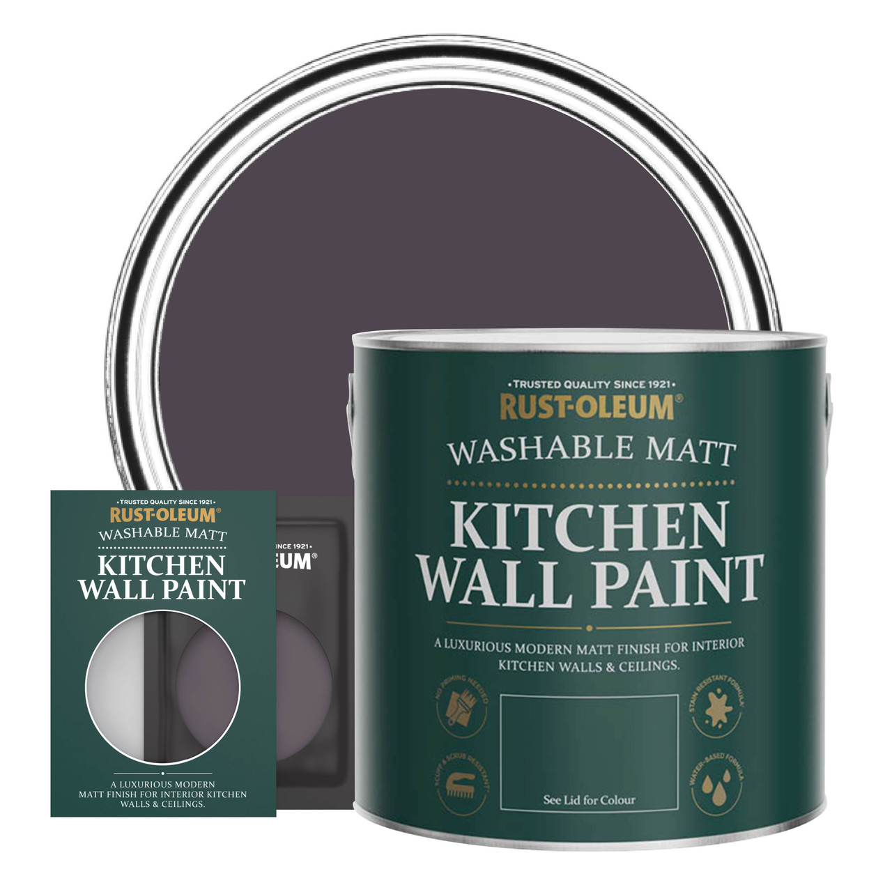 Grape Soda Wall & Ceiling Paint - Matt Purple Finish | Rust-Oleum