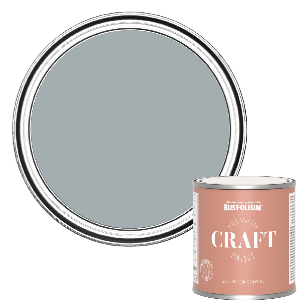 Premium Craft Paint - Winter Grey 250ml - Rust-oleum UK