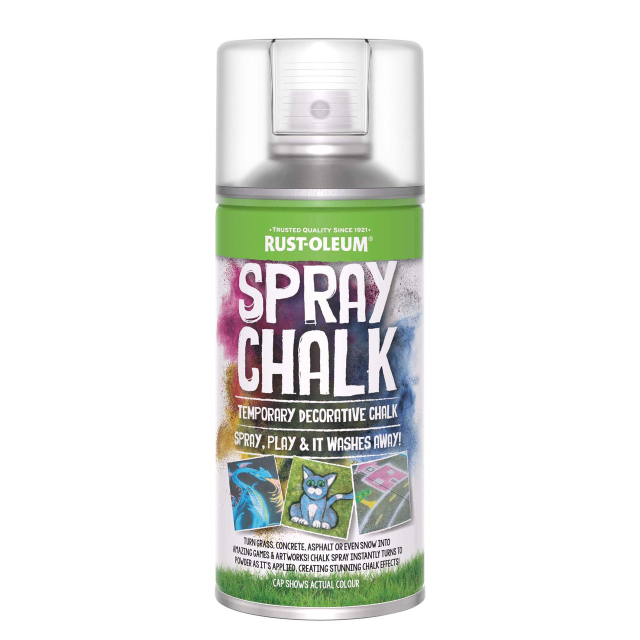 Chalk Spray Paint - Yellow 150ml - Rust-oleum UK