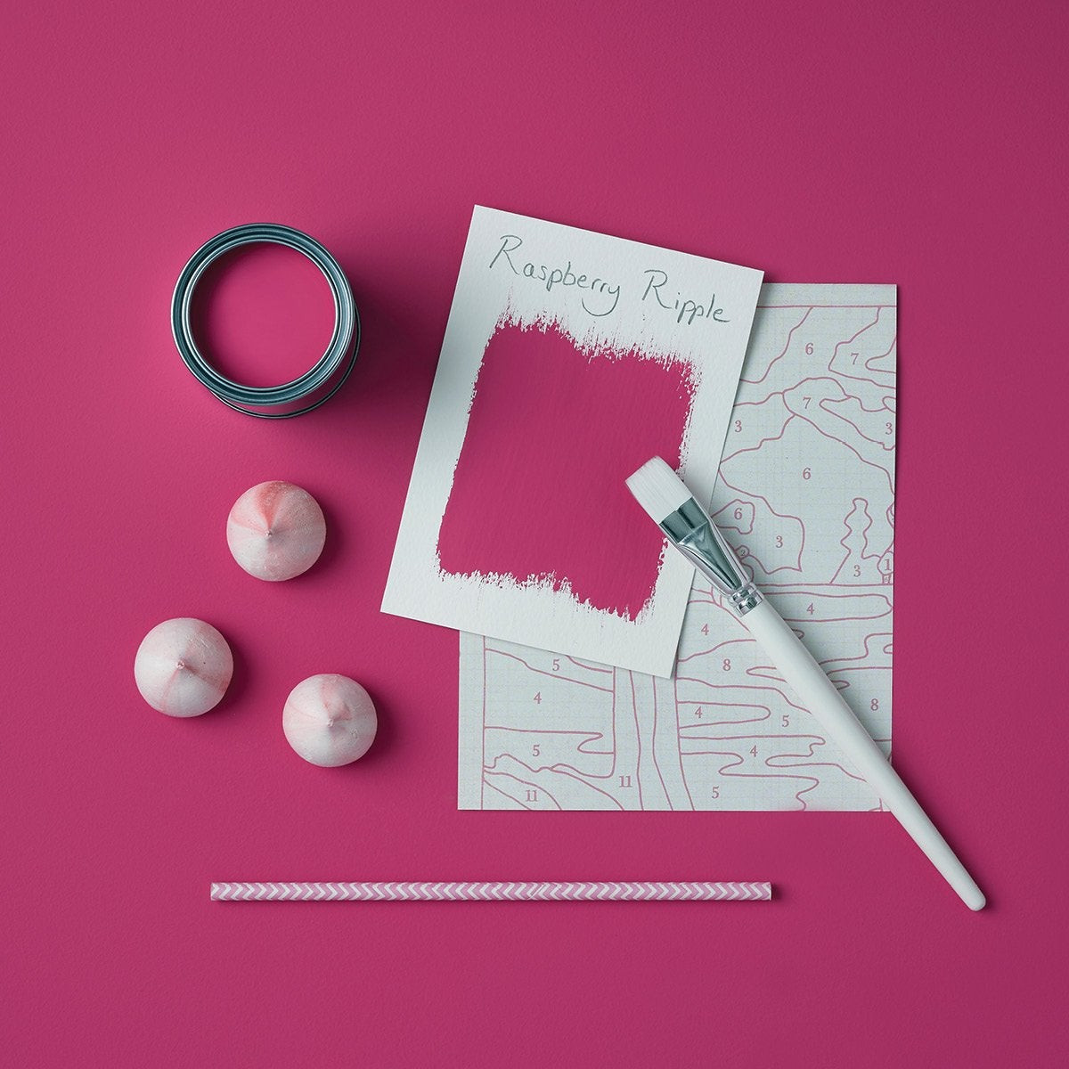Raspberry Ripple Bathroom Wall & Ceiling Paint - Matt Pink