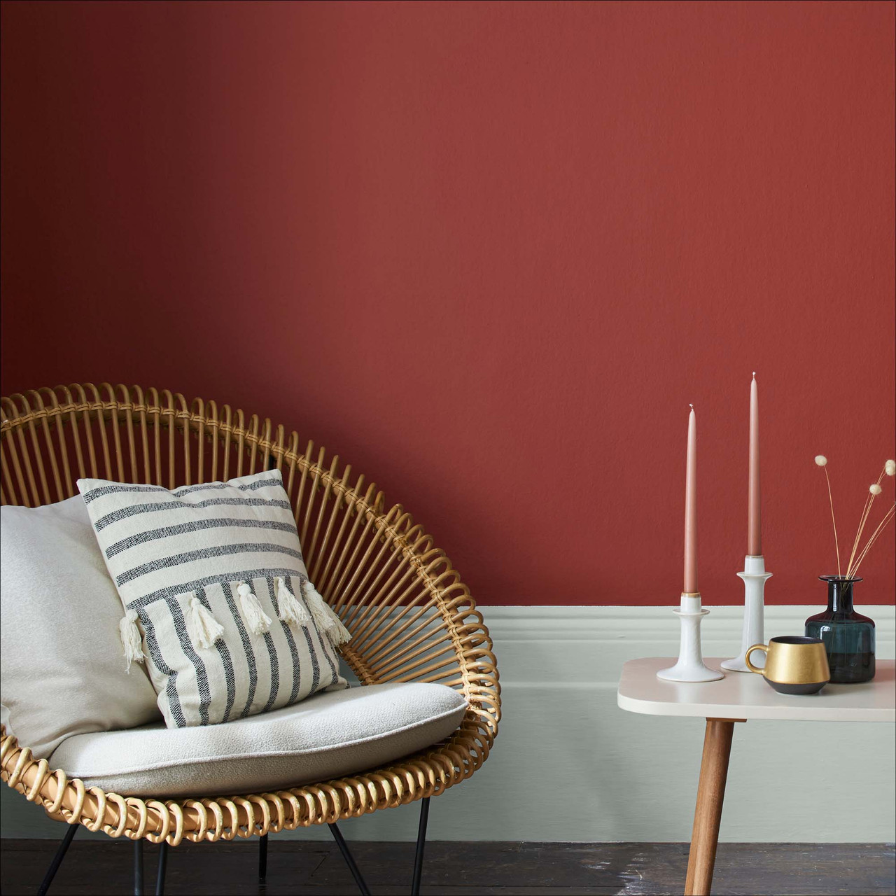 Rust-Oleum Washable Red Matt Wall Paint - Fire Brick - Rust-oleum UK