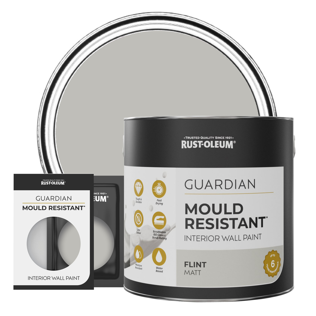 Guardian Mould Resistant Interior Wall Paint - Flint