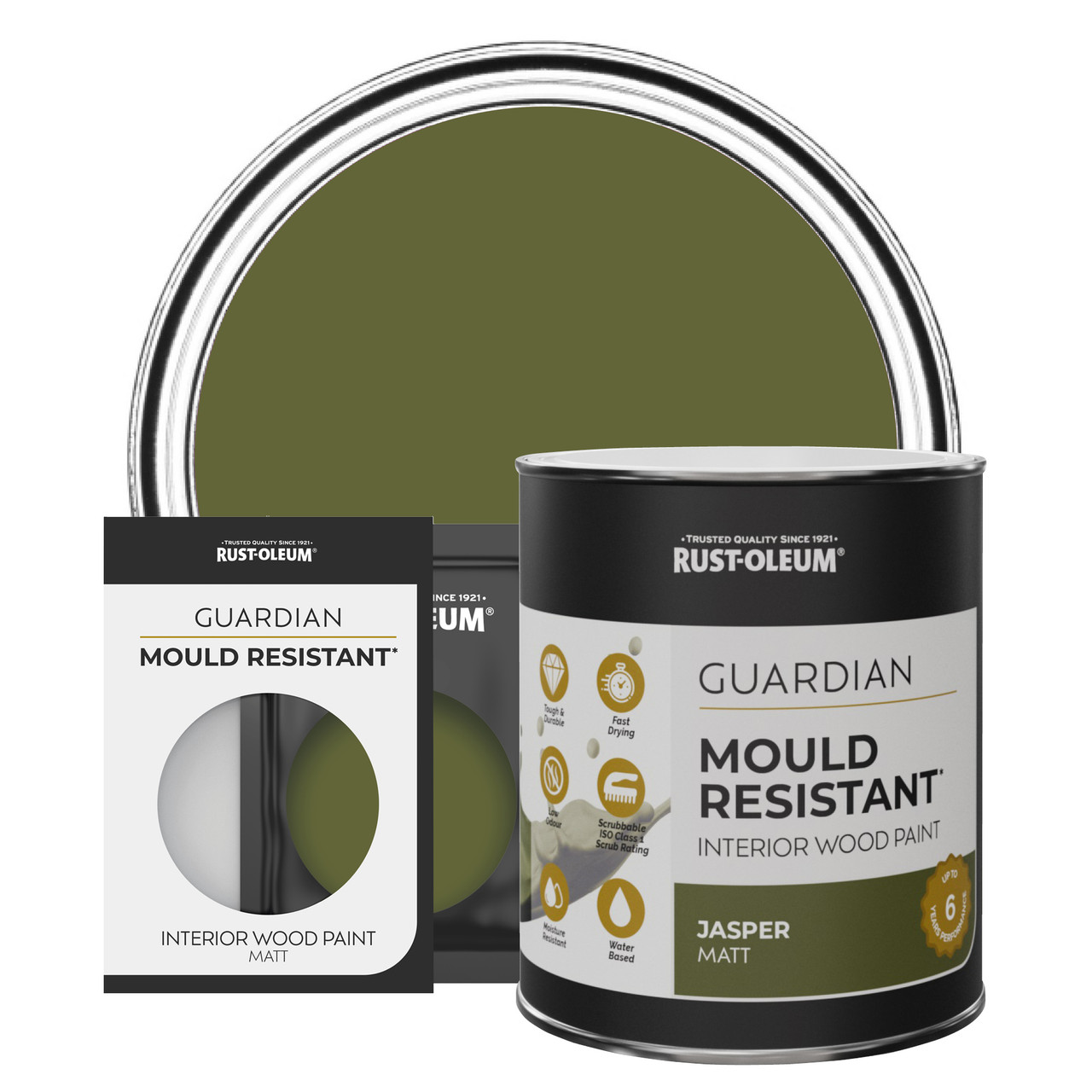 Guardian Mould Resistant Interior Wood Paint, Matt Finish - Jasper