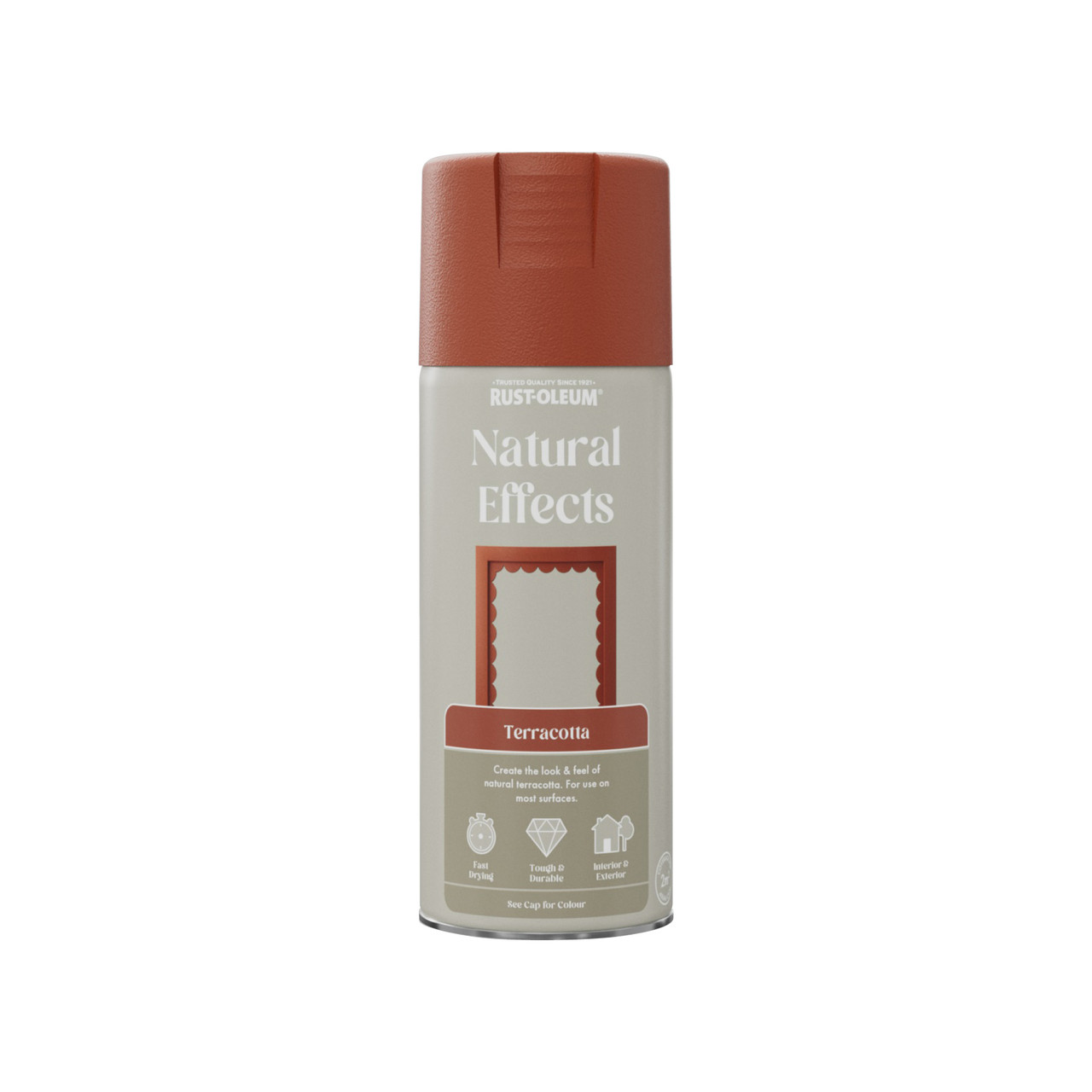 Natural Effects Spray Paint - Terracotta 400ml - Rust-oleum UK