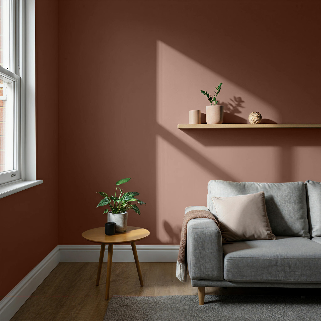 Rust-Oleum Washable Red Matt Wall Paint - Faded Ember - Rust-oleum UK