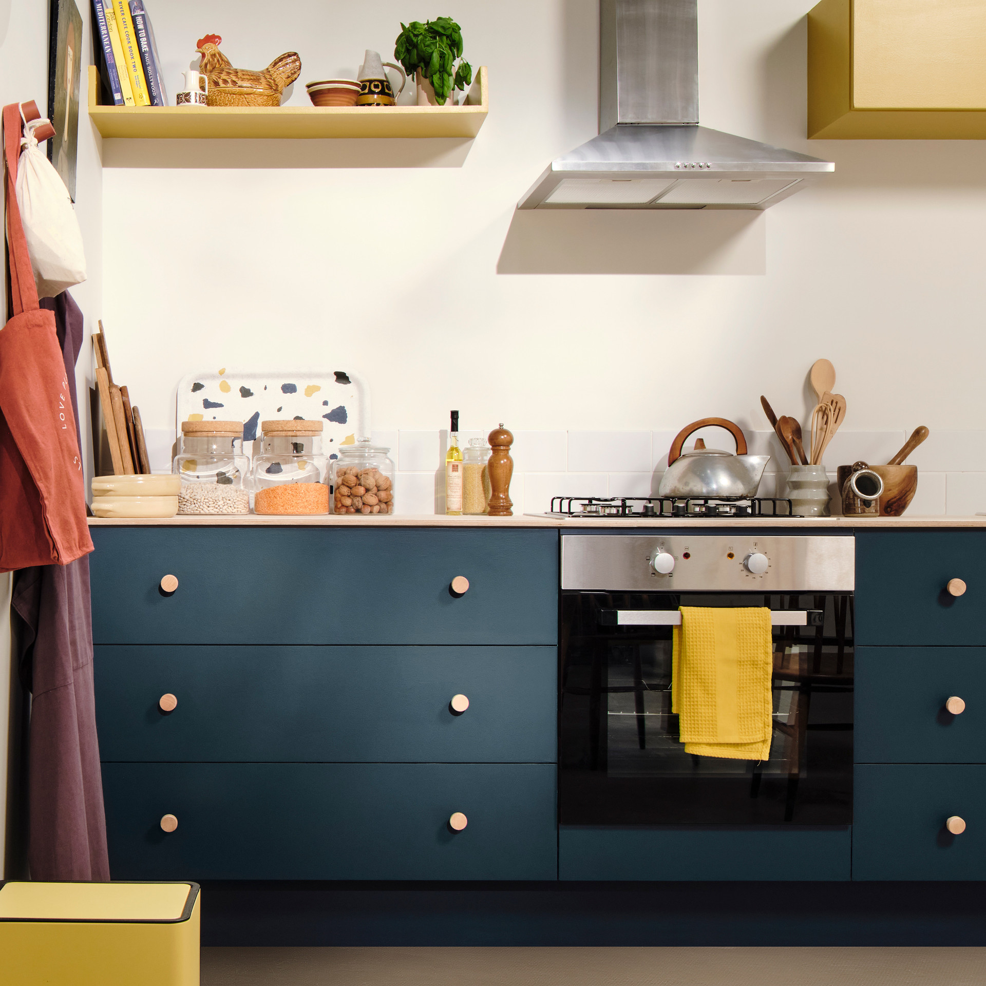 Evening Blue Kitchen Cupboard Paint - Matt Blue Finish