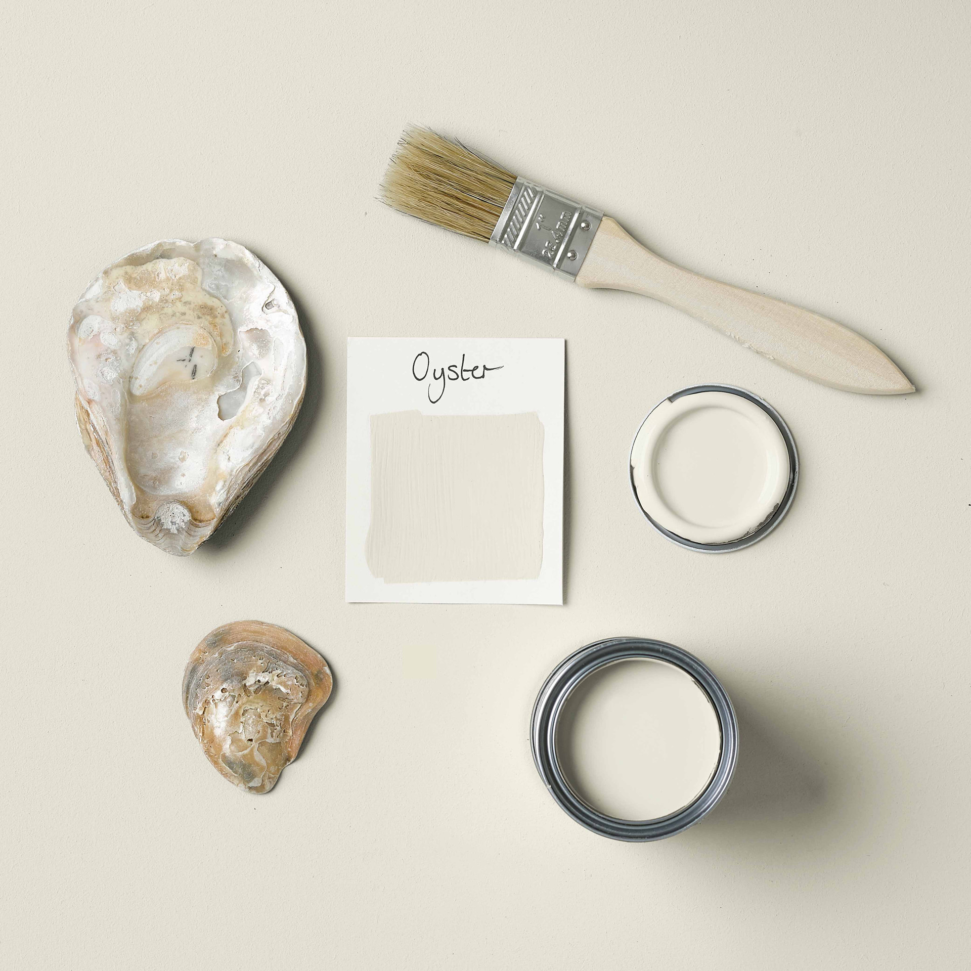 Oyster Kitchen Cupboard Paint - Matt Off White Finish
