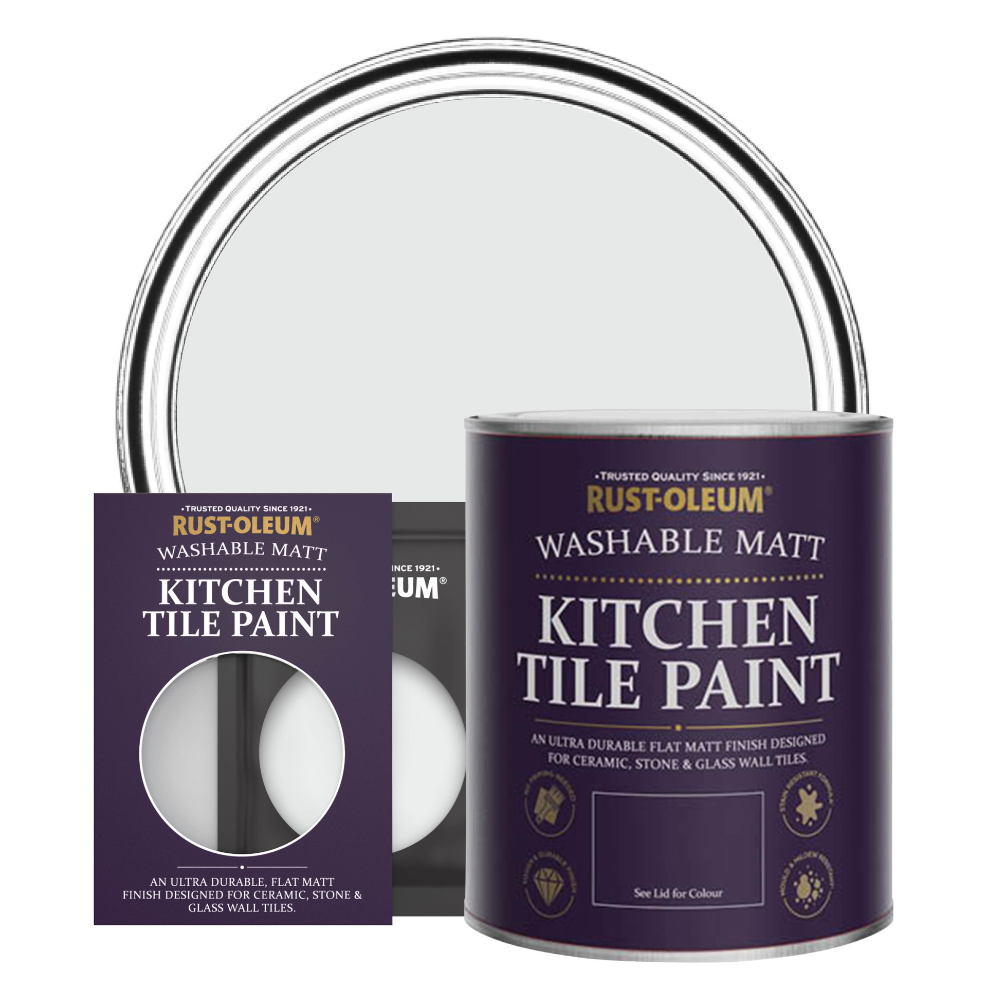 Monaco Mist Kitchen Cupboard Paint - Matt Grey Finish