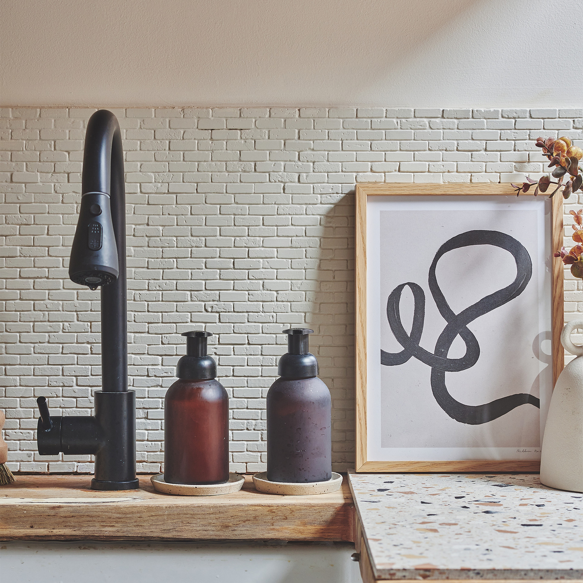 Oyster Kitchen Tile Paint - Matt Off White Finish