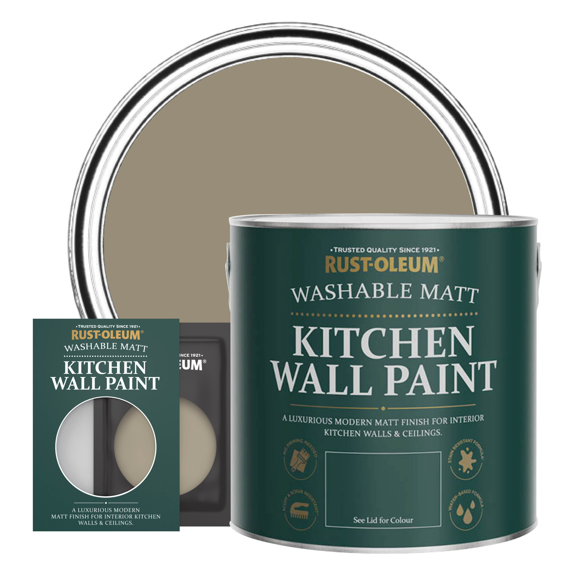 Cafe Luxe Wall & Ceiling Paint - Matt Brown Finish | Rust-Oleum