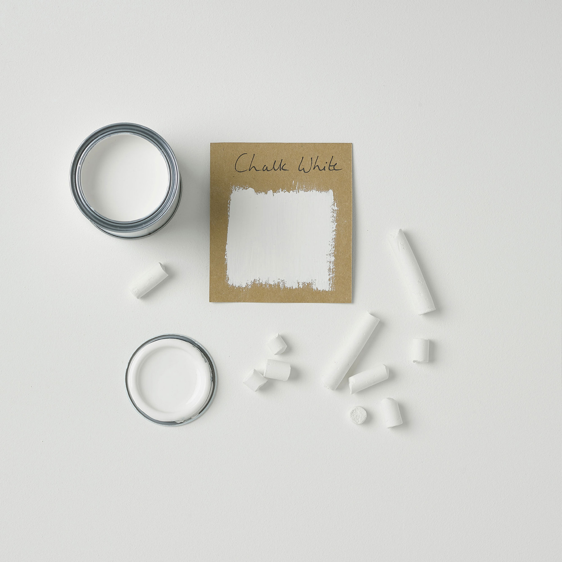 Chalk White Kitchen Tile Paint - Satin White Finish