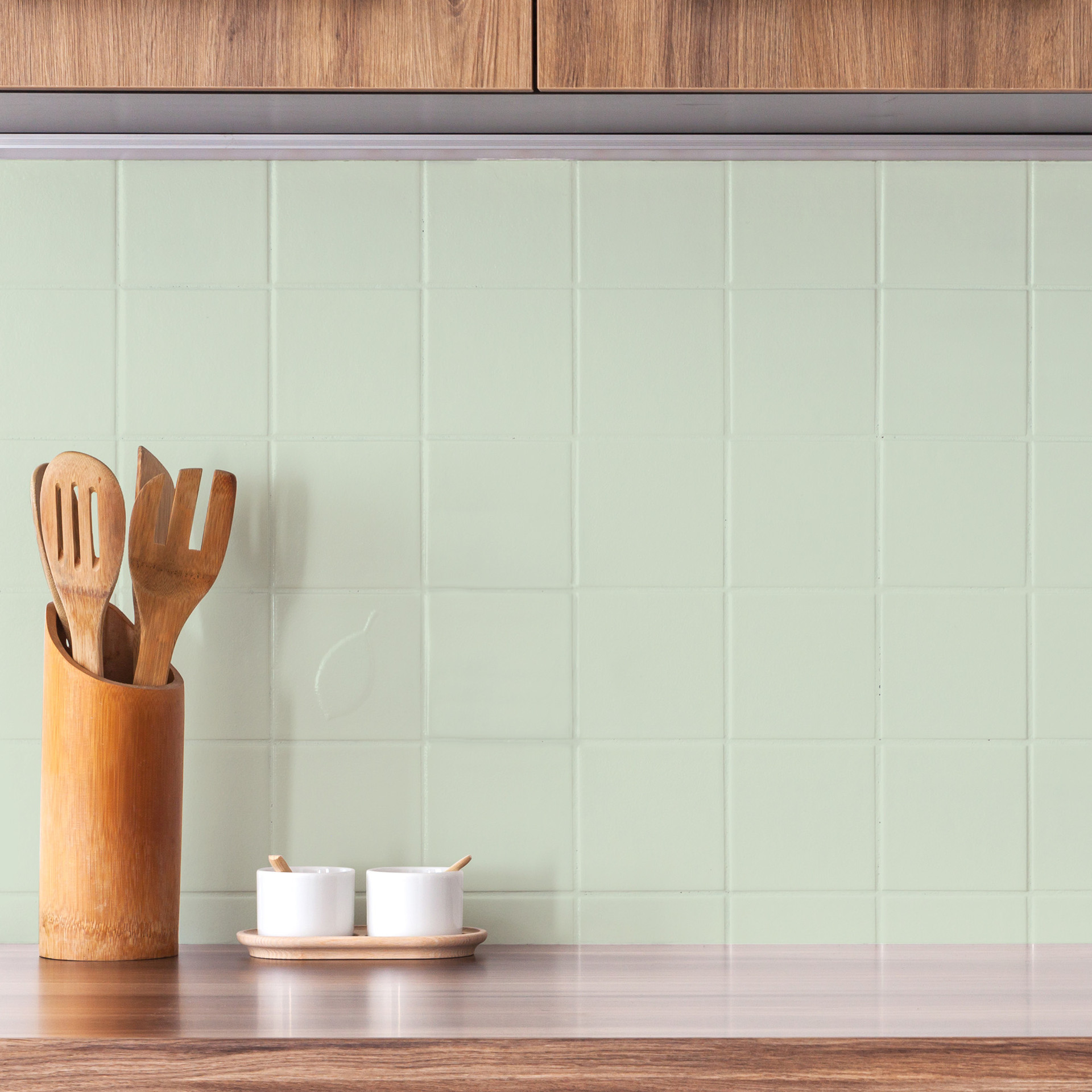 Laurel Green Kitchen Tile Paint - Satin Green Finish