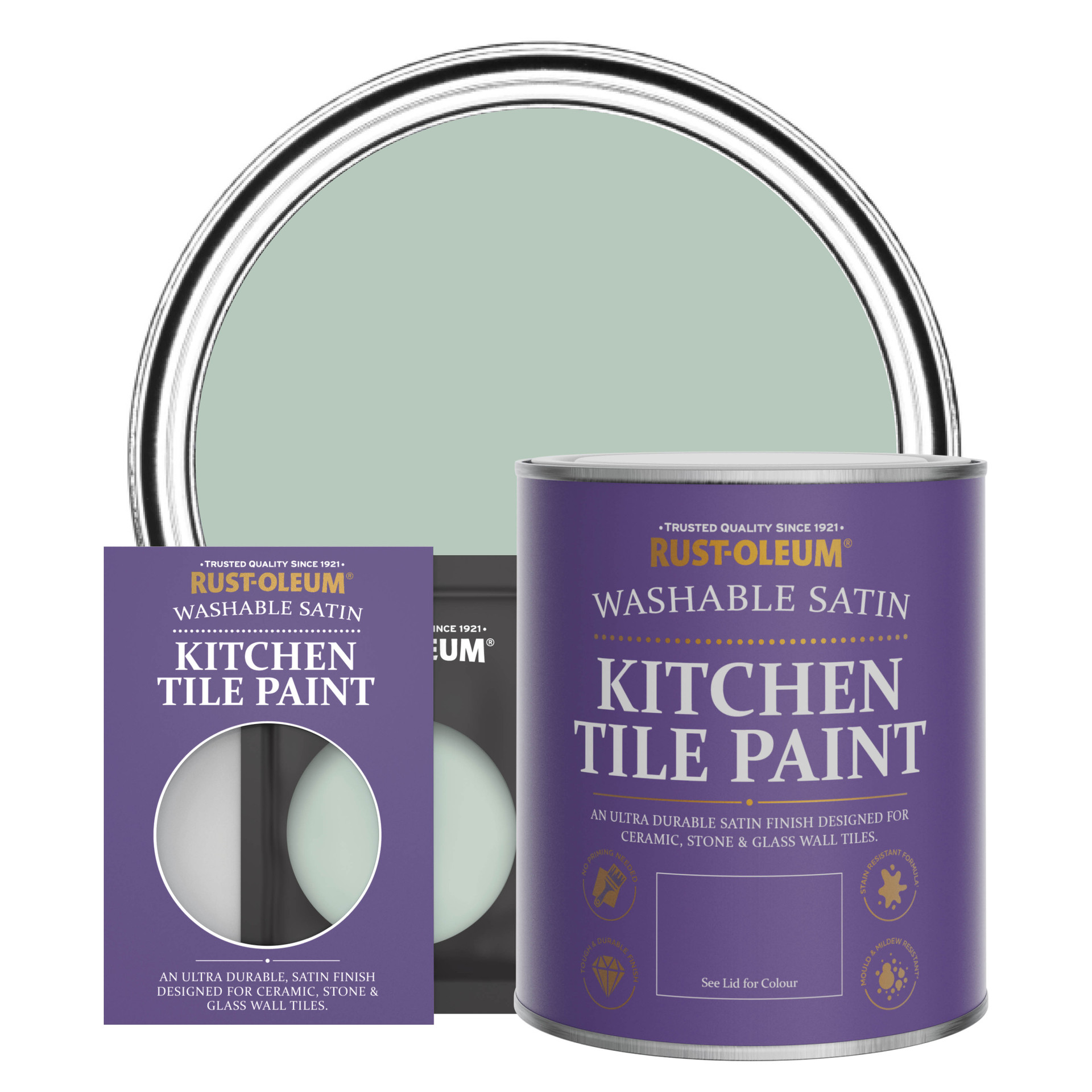 Leaplish Kitchen Cupboard Paint - Matt Green Finish