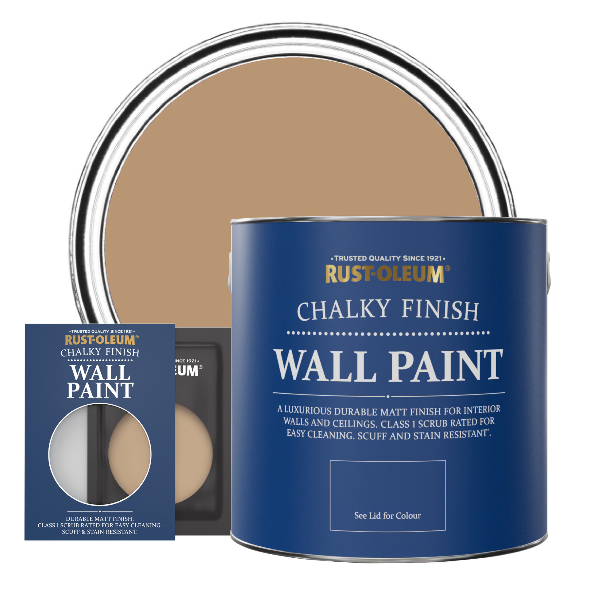 Warm Clay Wall & Ceiling Paint - Matt Brown Finish | Rust-Oleum