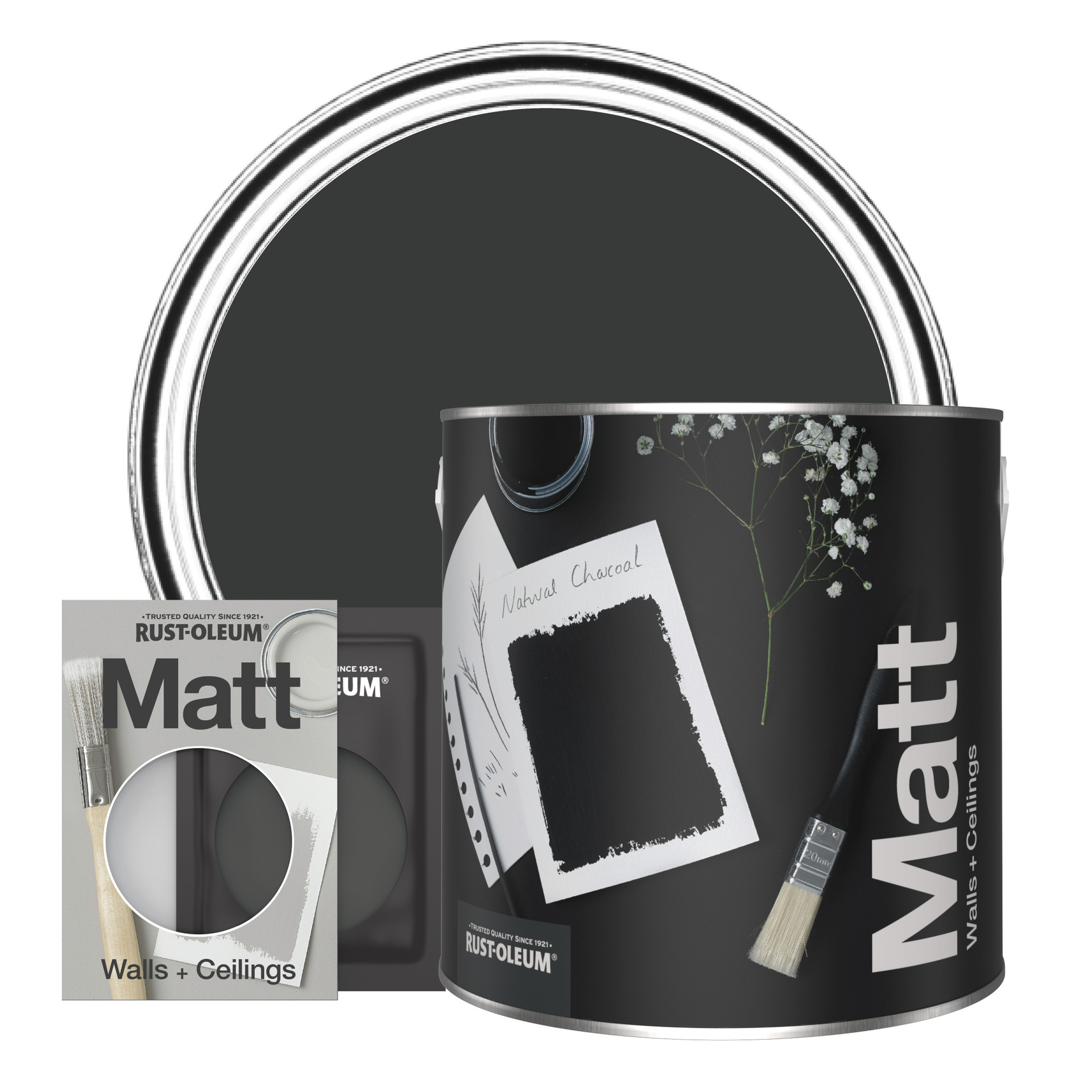 Natural Charcoal Furniture & Trim Paint - Matt Black Finish