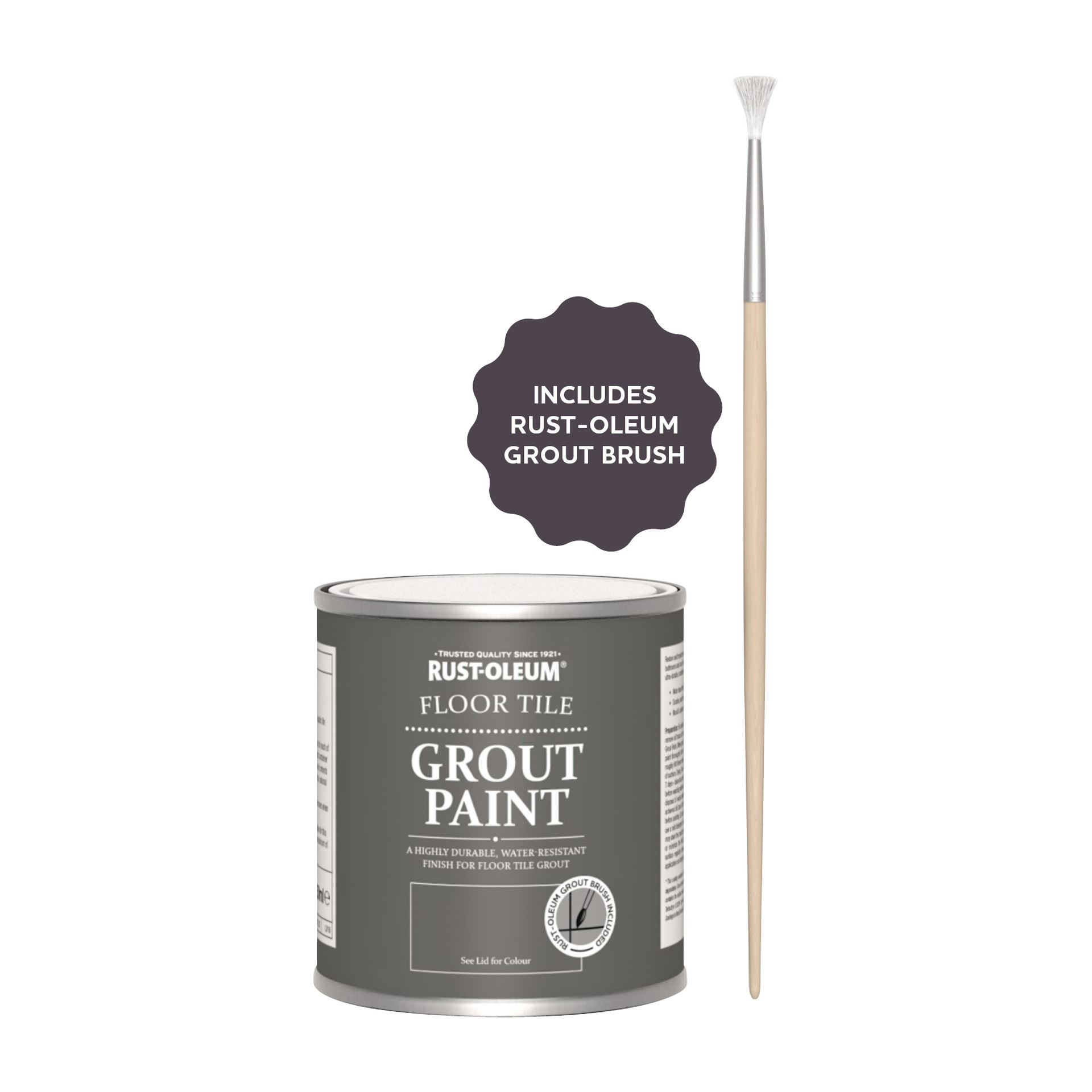 Floor Grout Paint - Anthracite (RAL 7016) 250ml - Rust-oleum UK