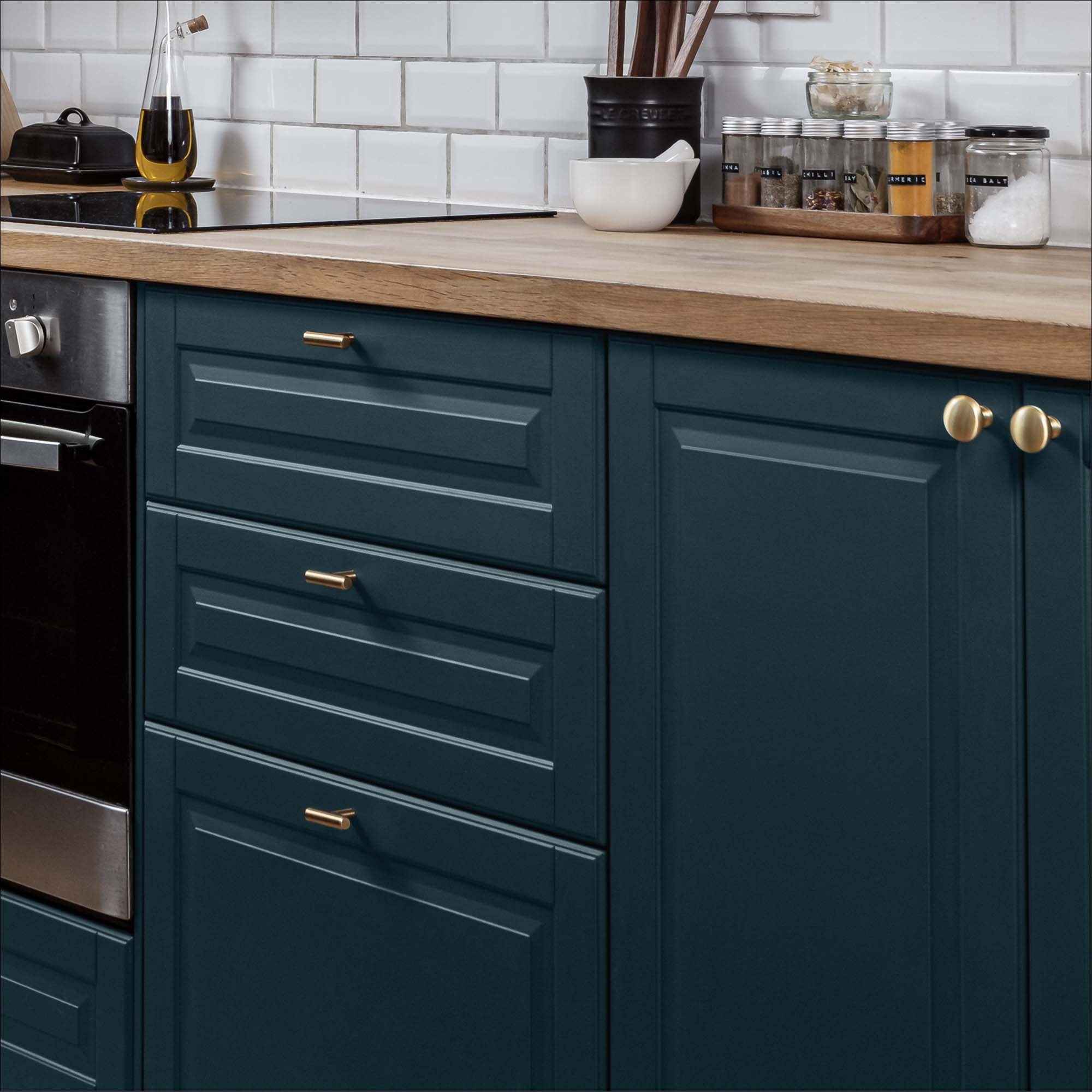 Evening Blue Kitchen Cupboard Paint - Matt Blue Finish