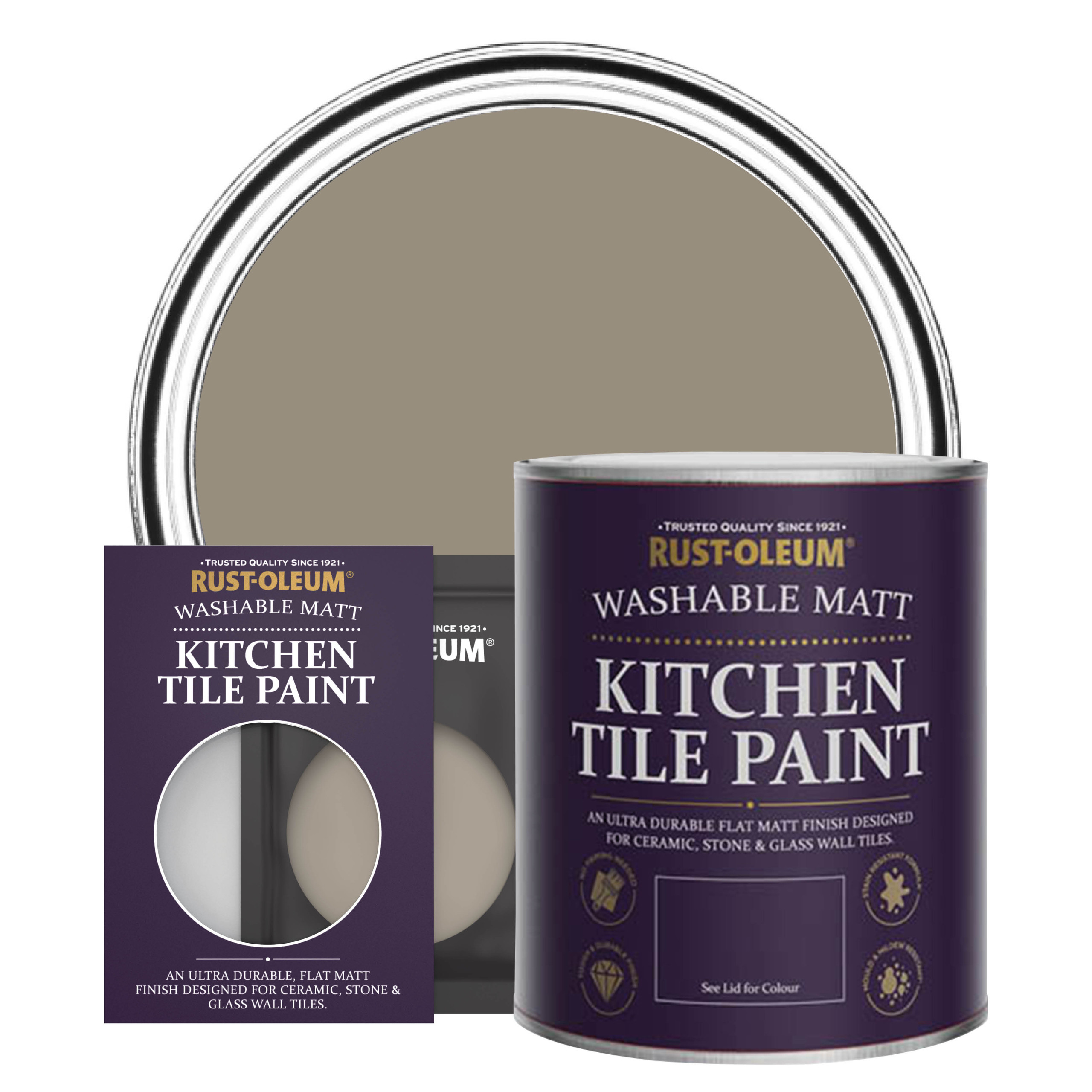 Steamed Milk Kitchen Tile Paint - Matt White Finish