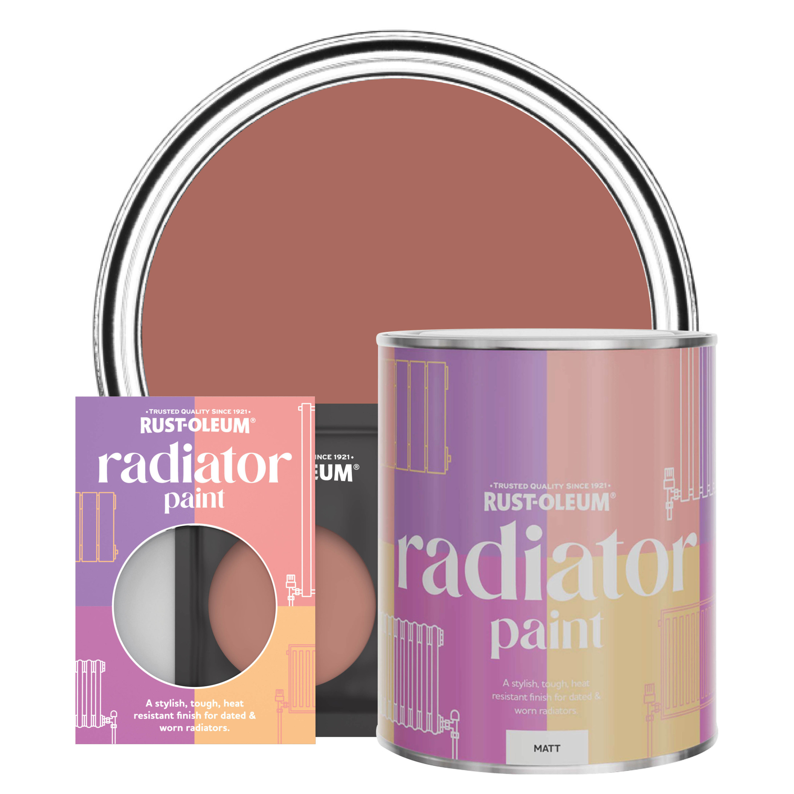 Salmon uPVC Paint Matt Red Finish | Rust-Oleum