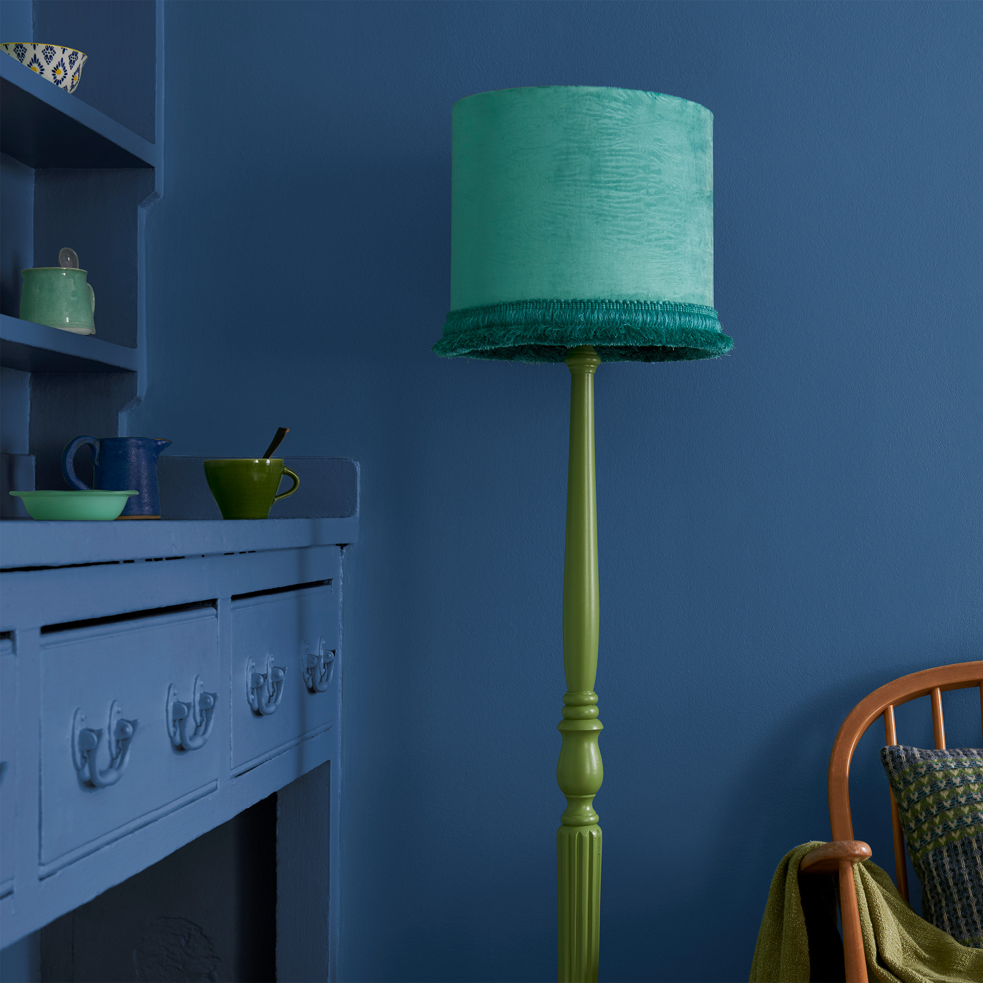Cornflower Blue Furniture & Trim Paint - Matt Blue Finish